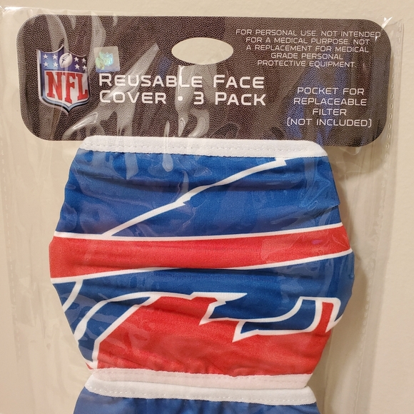 NFL | Accessories | Buffalo Bills Face Mask Set 3 | Poshmark